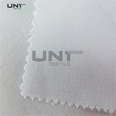 China Good Adhesive Cap Resin Shirt Interlining With PES LDPE Fusing for sale