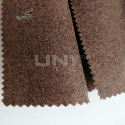 China Polyester Wool Mixed Needle Punched Nonwoven Fabric For Under Collar for sale