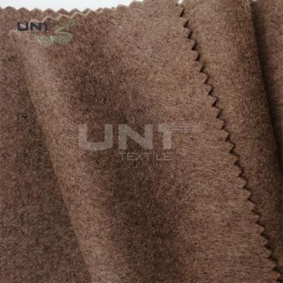 China Polyester Wool Mixed Needle Punched Nonwoven Fabric For Under Collar for sale