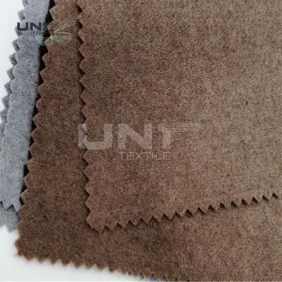 China Polyester Wool Mixed Needle Punched Nonwoven Fabric For Under Collar for sale
