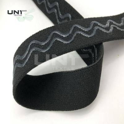 Cina Il nastro elastico del silicone del reggiseno della biancheria intima di nylon dell'abbigliamento restringe resistente in vendita