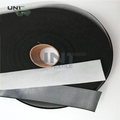 China Custom Size Fusible Interlining Double PE Film Coated Elastic Waistband Interlining With Release Paper for sale