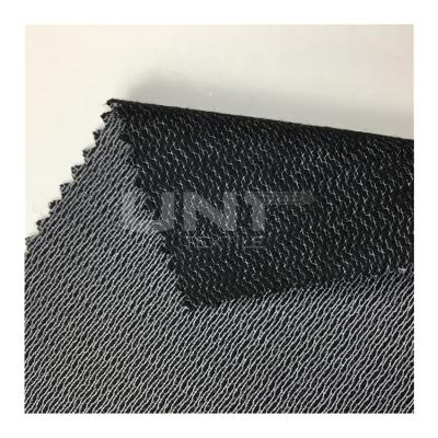 China B6100E Jackets Fusible Interlining Fabric Powder Dot PES Weft Insert Napping for sale