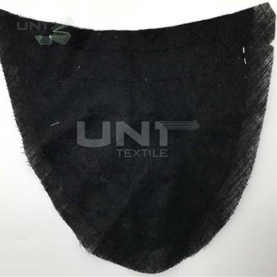 China Thinner Mens Black Color Sewing Shoulder Pads For High Level Apparel Industry for sale