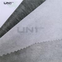 China Polyester Double Dot Non Woven Interlining Rolls For Bonding Clothing for sale