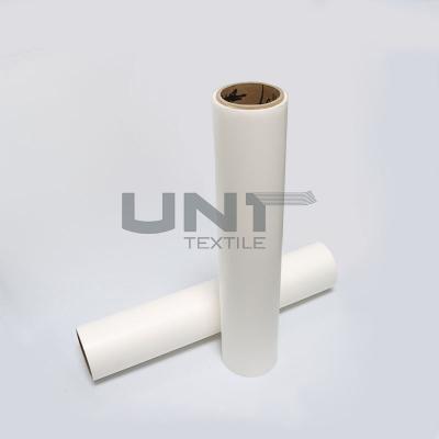 中国 透明なスリップの熱い溶解の接着剤フィルムは衣服のための行間に書き込を溶かした 販売のため