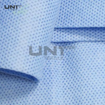 China Medical Filed Dot Pattern Non Woven Interlining For Surgical Gown for sale