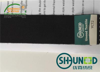 Китай Чернота простого Веаве мытья 90℃ энзима сплетенная Вайстбанд Интерлининг с прилипателем продается