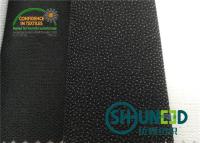 China 100% Polyester Double Dot 120 GSM Twill Weave Fusible Interlining Woven Fusible Interlining Fabric for Suits for sale