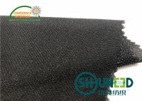China Black PA Coated Woven Interlining Twill Woven Stretch Interfacing for sale