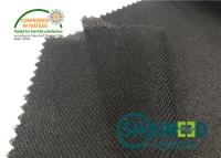 China Black PA Coated Woven Interlining Twill Woven Stretch Interfacing for sale