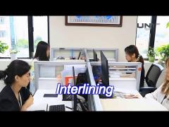 Custom Cotton Polyester Shirt Interlining Top Fuse Shirt Collar Fusing Interlining