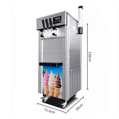 Quality Snack Factory Three Flavor Soft Serve Ice Cream Machine Soft Serve Ice Cream Machine Factory Pricefor sale