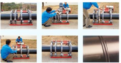 China 4 Clamps Fusion Welding Machine adjustable For HDPE Pipe 160mm for sale