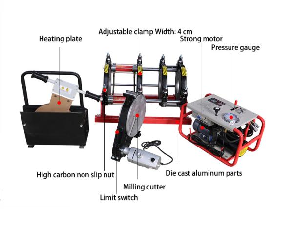Quality 12.65KW 400mm To 630mm HDPE Pipe Fusion Machine 380V Supplier for sale