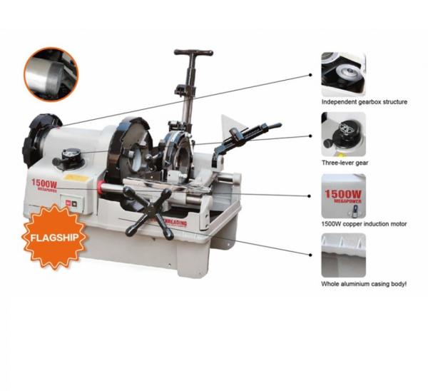 Quality ZT-100F-B 1/2-4" Electric 1500w Pipe Nipple Threading Machine Portable for sale
