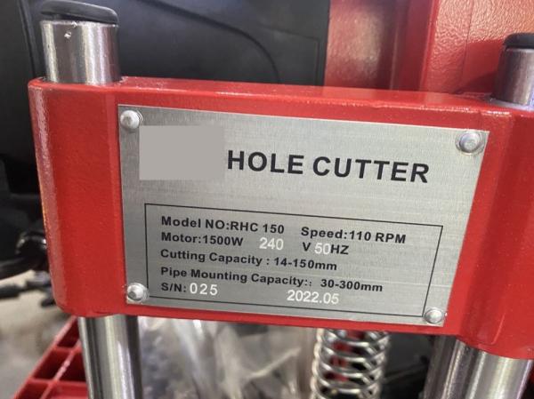Quality STH150 hole drilling machine for SCH40 steel pipe with tightening chain for sale