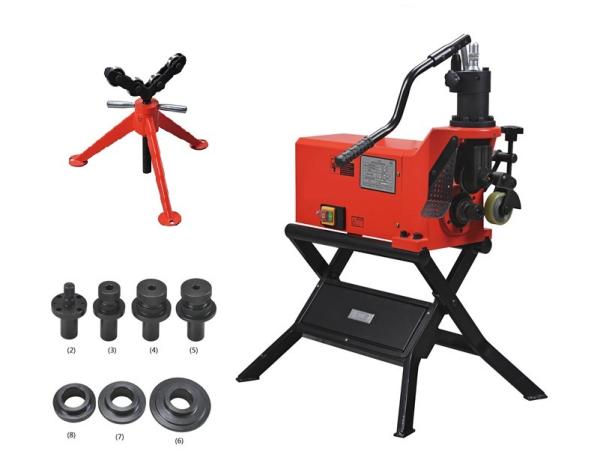 Quality STG9A 1'' - 8'' Roll Groover Machine from China with folding carriage for easy assemble and move for sale