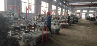 China 1.3mm-4.5mm single wire 3m width Full Automatic PLC Chain Link Fence Machine for sale