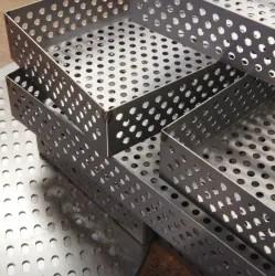 China Oval Hole Shape Aluminum Composite Panel Perforated Vermin Screen Sheet Metal for sale