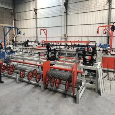 China 2-4mwidth double Wire &Single Wire Fully Automatic Diamond Mesh Chain Link Fence Making Machine Factory for sale