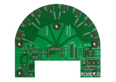 Cina Spessore senza piombo di verde 0.6MM dei circuiti del PWB di strato FR4 di HASL 2 in vendita