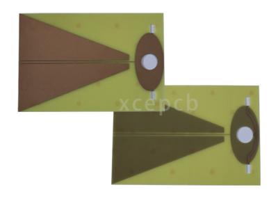 中国 黄色いSoldermask FR4高周波PCB板速い回転サービスの2つの層 販売のため
