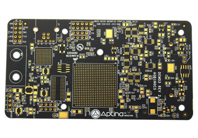 China High TG Black Soldermask Prototype Multi Layer Pcb Laser Drill Communicate Electronics Board for sale
