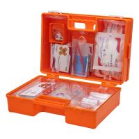 China Empty Wall Mounted First Aid Kit Boxes ABS Plastic Orange Color for sale