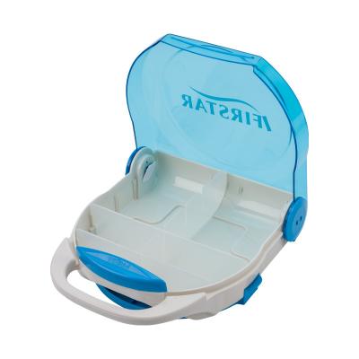 China Waterproof Empty First Aid Kit Box Custom Printed PP Plastic Medical Emergency Box for sale