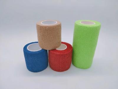 China Pure Cotton Natural Rubber Self Adhesive Bandage For Emergency Rescue Water Resistant for sale
