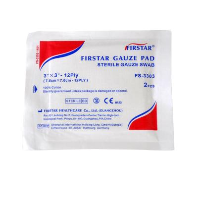 China Eerste hulpleverancier Middel Beschikbaar Steriel Gauze Swabs 10x10cm 8ply Te koop