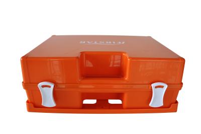 Cina Di plastica della scatola del pronto soccorso dell'ABS supporto a mensola grandi 40x30x15cm arancio in vendita
