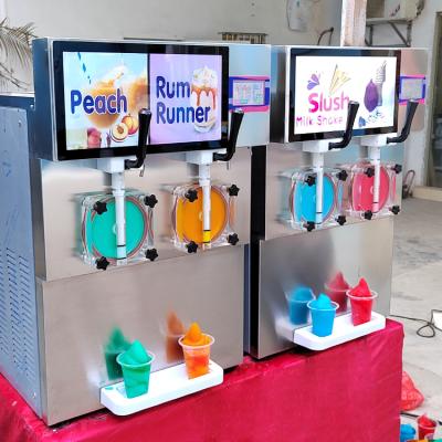 Chine 2 Flavors New Slush Machine margarita slushy machine With LED Light à vendre