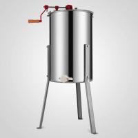 China 3 Frame Stainless Steel Manual Honey Extractor 15x24 Inch Drum for Hobbyist Beekeeping for sale