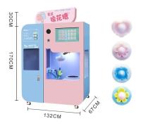China Automatic Cotton Candy Vending Machine 250 Capacity 110V 220V Commercial for sale