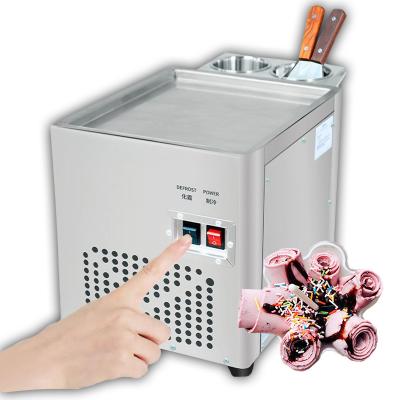 Chine L'expédition libre à l'impôt des Etats-Unis a inclus la machine de petit pain de crème glacée de casserole de la CE d'ETL/la machine rondes simples Fried Ice Cream M de crème glacée de friture à vendre
