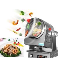China Commercial Automatic Cooking Robot 2.5kg Capacity 220V Electric Gas Drum Fryer for sale