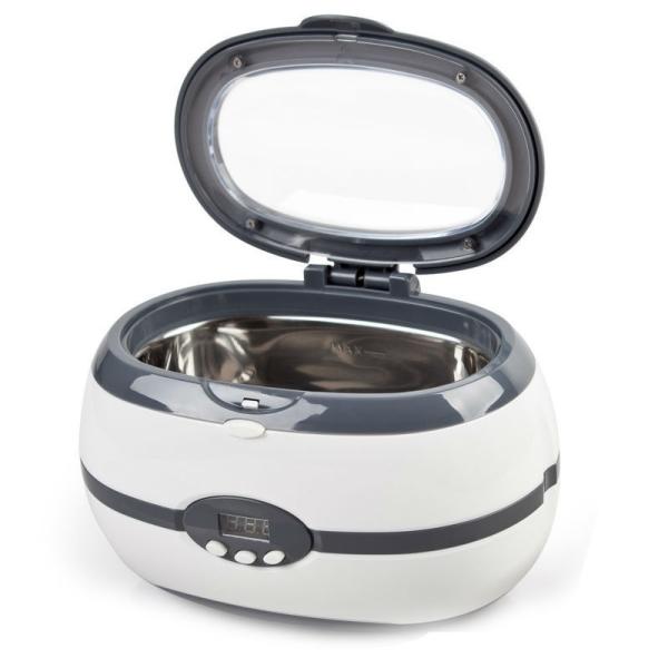 Quality 35w Compact Ultrasonic Cleaner Custom 600ml Ultrasonic Cleaner 40kHz For Denture Watch Jewelry for sale