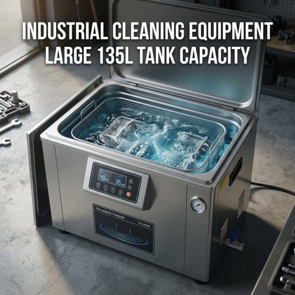 Quality 135L Single Tank Ultrasonic Cleaner Immersion Industrial Ultrasonic Parts Washer 1800W for sale