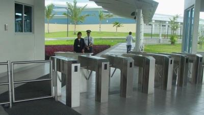 China Bridge turnstile with RFID/finger print for factory time attendance and security control for sale