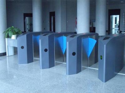 China Flap barrier for high volum people flow security access control for sale