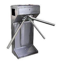 China Waist High Full Automatic electronic tripod turnstile gate for entry access control for sale