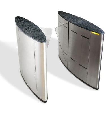 China AMSEN ZLANE Series ID IC card stainless steel Entrance swing barrier barrier gates for IFC for sale