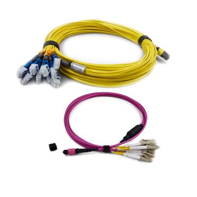 Китай вносимая потеря PVC/LSZH гибкого провода оптического волокна 3.0mm G657A1 MPO MTP низкая продается