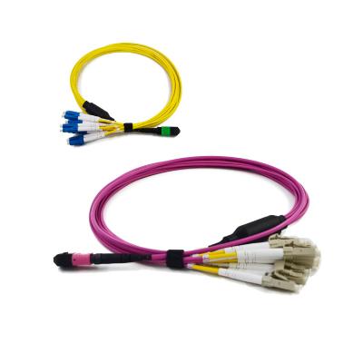 Cina Cavo basso compatto MTP/MPO di PDL MPO MTP - il LC smazza fuori la fibra Jumper Cables di QSFP in vendita