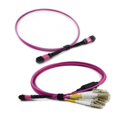 Cina Millimetro MPO al cavo di sblocco della fibra del cavo a fibre ottiche di LC compatibile con Huawei QSFP in vendita