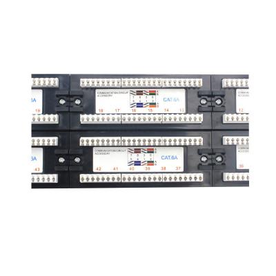 China Ethernet Patch Panel RoHS Certified Shielded Rack Mountable Panel with Cable Management for sale