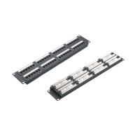 China Rack-mountable Shielded RJ45 Ethernet Patch Panel with Cable Management for High-Speed Networks for sale