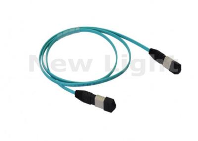 China 3.0mmの小型円形LSZHと多重モードOM4 5メートルBのタイプMPO MTPケーブル12の中心 for sale